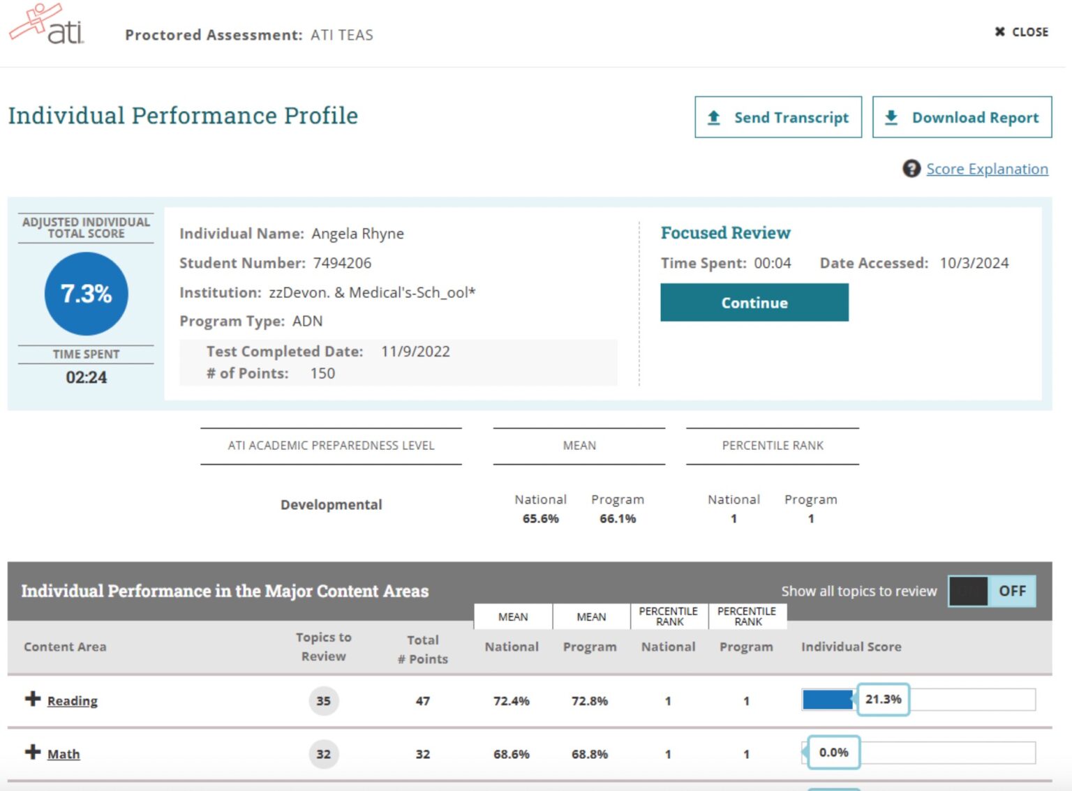 Personalized ATI TEAS Exam Review: Focused Study Insights | ATI